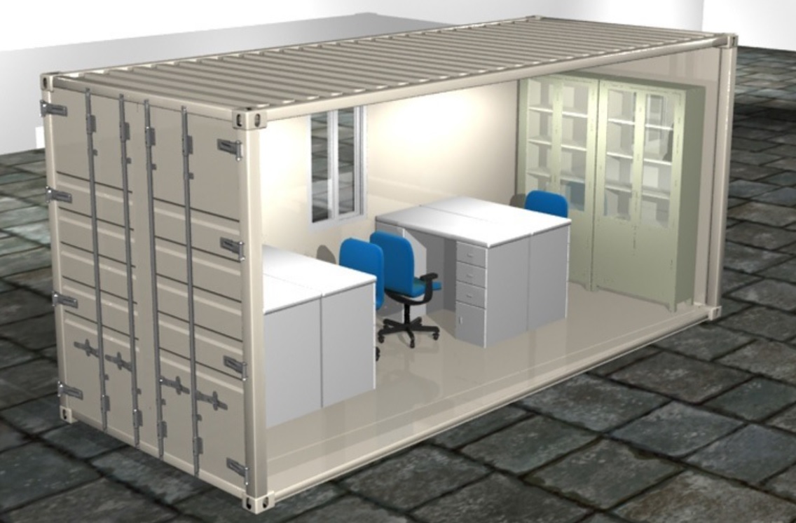 4 Contoh Layout Office Container | Tradecorp Blog