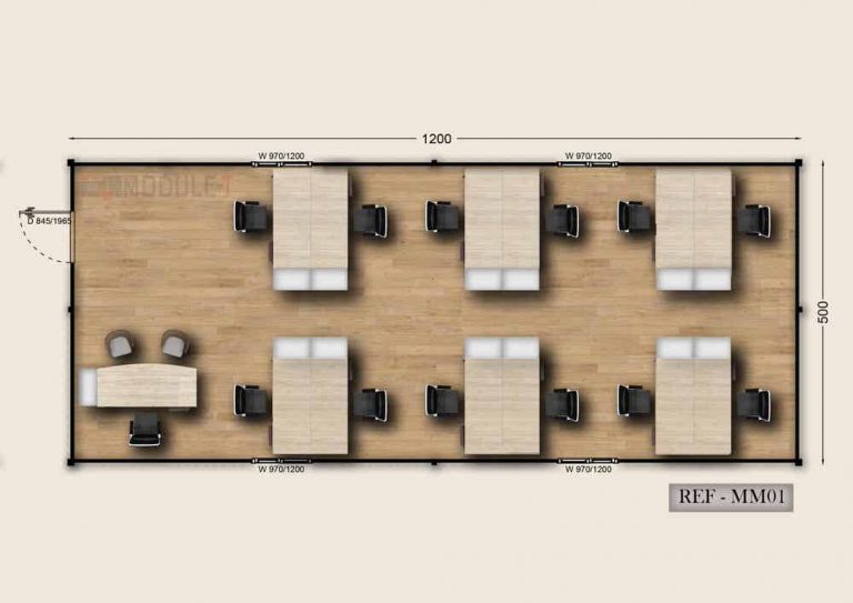 4 Contoh Layout Office Container | Tradecorp Blog