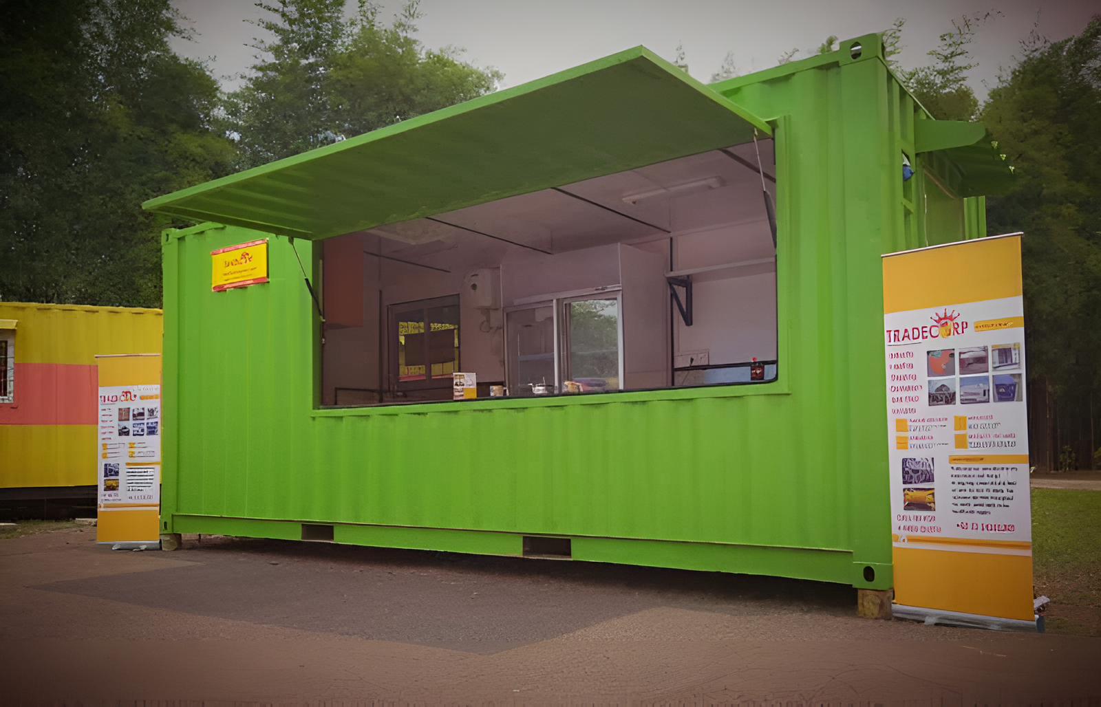 9 Desain Outlet Makanan Portable dari Kontainer